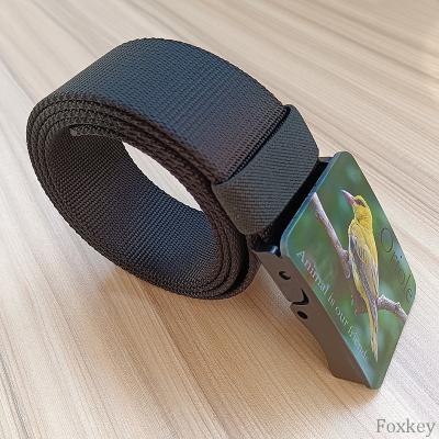 China Multicolor Midsize Nylon Adjustable Belt Strap Promotion Gift Logo Print for sale