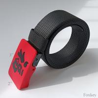 China Polyester Nylon Custom Logo Belts Printed Personalized Gift Belt for sale