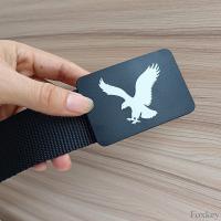 China Personalized Belt Plastic Buckle Printable Easily Gold Stamp Silver Plated for sale
