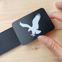 China Personalized Plastic Buckle Belt Adjustable Customize Your Own Belt Print Logo Eagle for sale