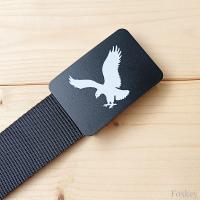 China Personalized Plastic Buckle Belt Adjustable Customize Your Own Belt Print Logo Eagle for sale