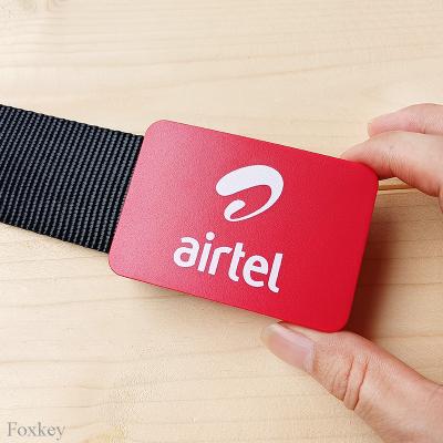 China POM Custom Western Belt Buckles Logo Print Advertisement Give Away Present for sale