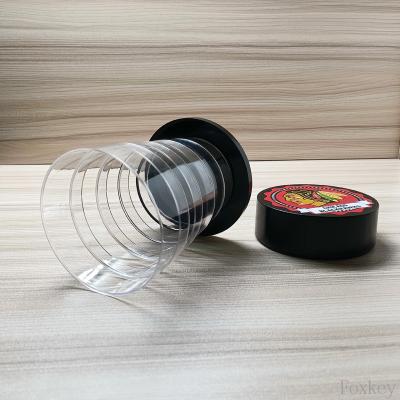 China Custom Collapsible Pint Glass Plastic Clear Telescopic PS 480ml 16OZ 95mm for sale