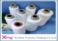 China Knitting and Sewing Polyester Spun Yarns with 100% Virgin Fiber Raw White and Eco-friendly for sale