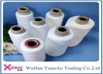 China Knitting and Sewing Polyester Spun Yarns with 100% Virgin Fiber Raw White and Eco-friendly for sale