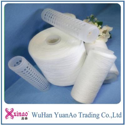 China Recycled High Tenacity Ring Spun Polyester Yarn Manufacturing Process 1.33D * 38mm for sale