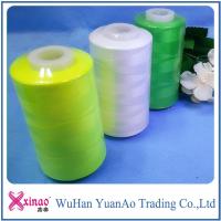 China Single / Double Ring Spun Sewing Thread 100% Polyester Thread with Custom Color for sale