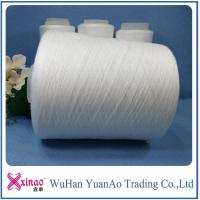 China 100% Polyester Twist Ring Spun Polyester Yarn Raw White Material or Dope Dyed Color for sale