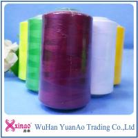 China Dyed Sewing Ring Spun Polyester Thread with 100% Spun Polyester Short Fiber for sale