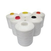 China Sewing Thread 100% Polyester Yarn Low Shrinkage Sustainable Raw White 50/3 for sale