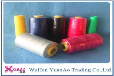 China Red Yellow Black Sewing Spun Polyester Thread , Multi Colored Threads For Sewing for sale