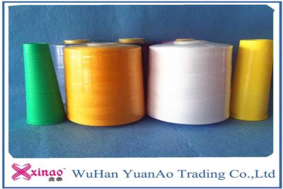 China Raw White 100 Polyester Thread , 20S/4 Thick Sewing Thread For Weaving / Knitting for sale