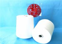 China 100 Polyester Ring Spun Yarn 20/2 20/3 Bright Fiber For Weaving / Knitting , Eco - Friendly for sale