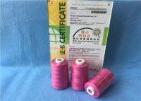 China 100% Cone Chemical Resistance Ring Spun Polyester Yarn / Heavy Duty Sewing Thread for sale
