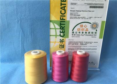 China Abrasion Resistance Extra Strong Sewing Thread , 100% Cone Polyester Knitting Yarn for sale