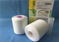China Pure White Twist 50s/2 Sewing Polyester Knitting Yarn With Plastic Tube for sale