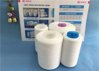 China High Tenacity Semi Dull 42/2 Spun Polyester Yarn / TFO Spun Polyester Sewing Thread for sale