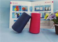 China 60S / 3 100% Ring Spun Polyester Virgin Yarn On Dyeing Tube cone for sale