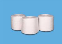 China 100 Spun Polyester Yarn On Plastic Cone For Sewing Curtain , Cap , Blanket for sale