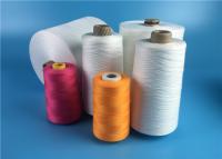 China 1.67kg / Cone Paper Polyester Yarn High Tenacity Ringspun Type Core Spun Thread for sale