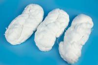 China 40/2 50/3 Raw White Bright Virgin Grade AA 100% Polyester Spun Yarn Hank for Sewing for sale