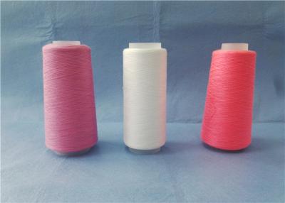 China 100% Polyester Ring Spun Yarn For Garment Sewing , Purple White Red for sale