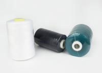 China Black and White color of 100% Spun Polyester Sewing Thread Z or S Twist for sale