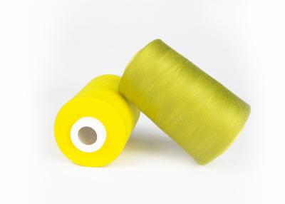 China Raw White Garment Sewing 100 Spun Polyester Yarn 20s - 80s Dyeable for sale