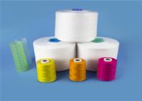China 100% Dyed Polyester Yarn Ring Spun / TFO Yarn Plastic Cone Knotless for sale