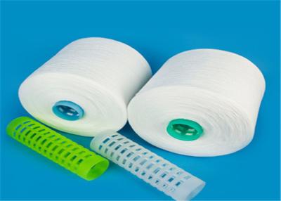 China Bright / Semi - Dull Raw White  S Twist And Z Twist Yarn 100 Polyester Spun Yarn 40/2 60/3 for sale