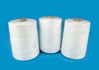 China High Tenacity Raw White 100 Polyester Bag Closing Sewing Thread 20s/6 20s/9 for sale