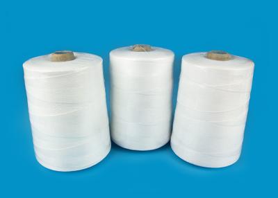 China High Tenacity Raw White 100 Polyester Bag Closing Sewing Thread 20s/6 20s/9 for sale