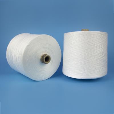 China Staple Fiber Polyester Core Spun Yarn 50s/2 Double Twist With High Tensile Smooth for sale