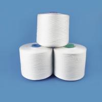 China 100 Percent Virgin Raw White 60 / 3  40/2 Spun Polyester Yarn on Plastic Cone for sale