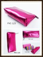 China PU Leather Zipper Pencil Case Hot Pink Unicorn Bag AZO Free 22x10x5 cm for sale