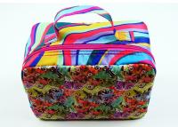 China Multicolored Women Travel Cosmetic Bag TC Fabric Large Main Compartment 500pcs MOQ for sale