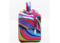 China Multicolored Women Travel Cosmetic Bag TC Fabric Large Main Compartment 500pcs MOQ for sale