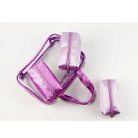 China 3 in 1 PVC Glitter Clear Cosmetic Organizer Bag Set with Handle for Women for sale