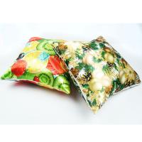 China Satin Printed Throw Pillows Square Soft Zip Floral Decorative Pillows for sale