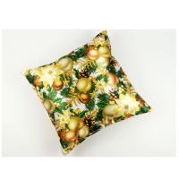 China Outdoor Christmas Satin Throw Pillows Printed Soft Pillow With Removable Washable Stuffing for sale