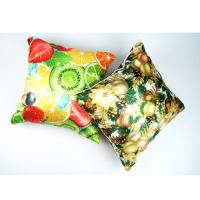China Outdoor Christmas Satin Throw Pillows Printed Soft Pillow With Removable Washable Stuffing for sale