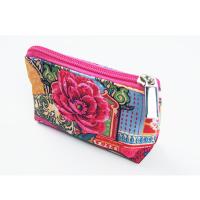 China printing Polyester Canvas Cosmetic Bag Makeup Pouch For Women for sale