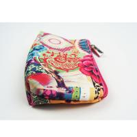 China printing Polyester Canvas Cosmetic Bag Makeup Pouch For Women for sale