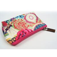 China printing Polyester Canvas Cosmetic Bag Makeup Pouch For Women for sale