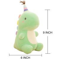 China Custom OEM PP Cotton Dinosaur Plush Toy 23cm Soft Stuffed Animal Gift for Girls for sale