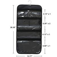 China Foldable Clear Hanging Packing Organizer 300D PVC Wet Condition Over Door Pocket Storage for sale