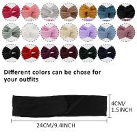 China Vintage Women Breathable Head Wraps Twisted Elastic Criss Cross Knit Headband Custom Size 500pcs MOQ for sale