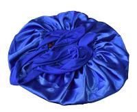 China Custom Satin Bonnet for Curly Hair Sleeping Silk Hair Wrap 20 Inch for sale