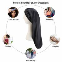 China Dreadlock Curly Hair Satin Head Scarf For Sleeping Extra Large Floral Patterns for sale