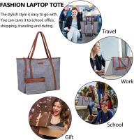 China 15.6 Inch Laptop Tote Bag for Women Waterproof Oxford Cloth Work Bag 50kg Capacity for sale